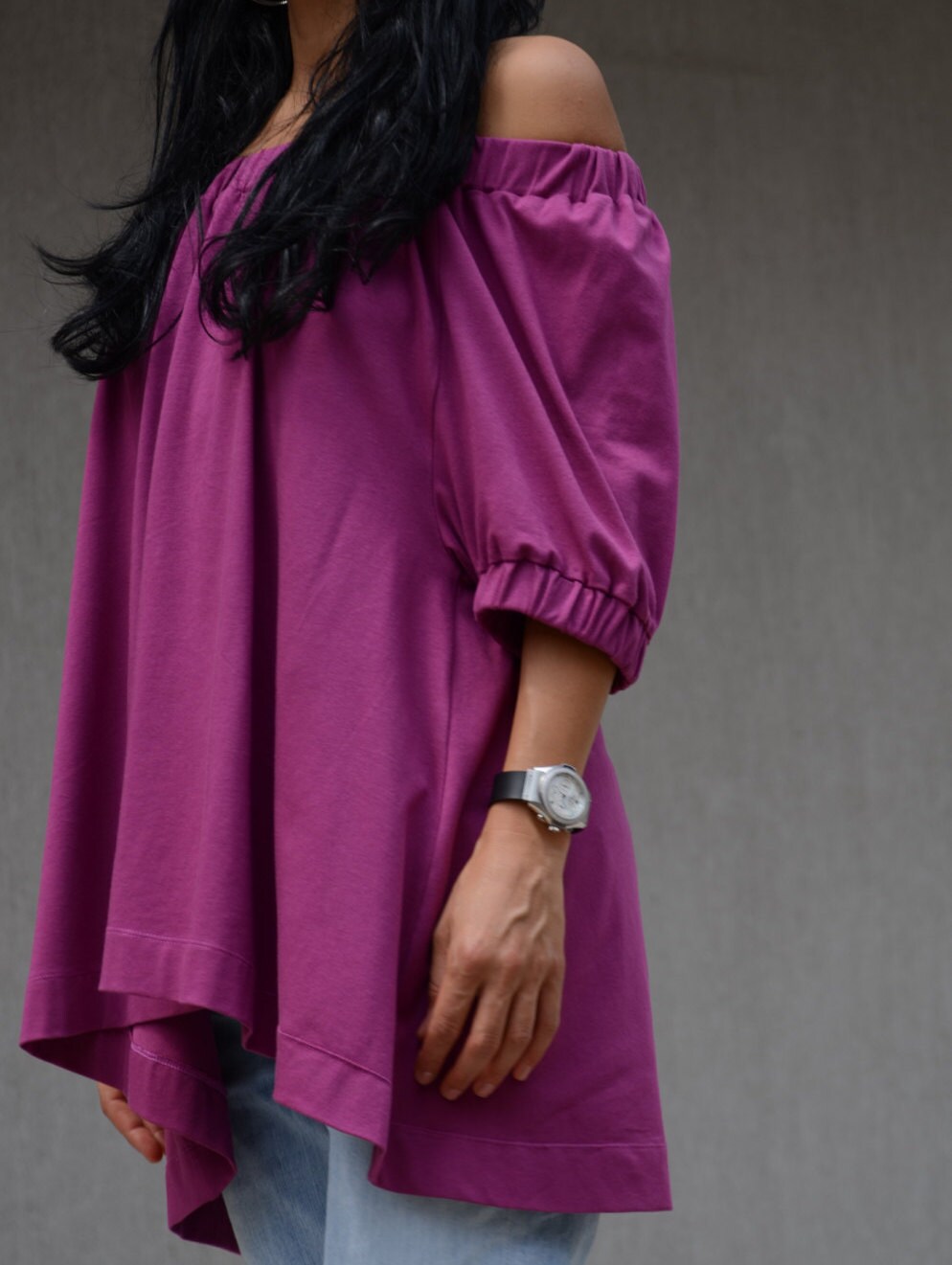 Buy Violet Top, Romantic Loose Top, Modern Top, Kotytostlelab clothing ...